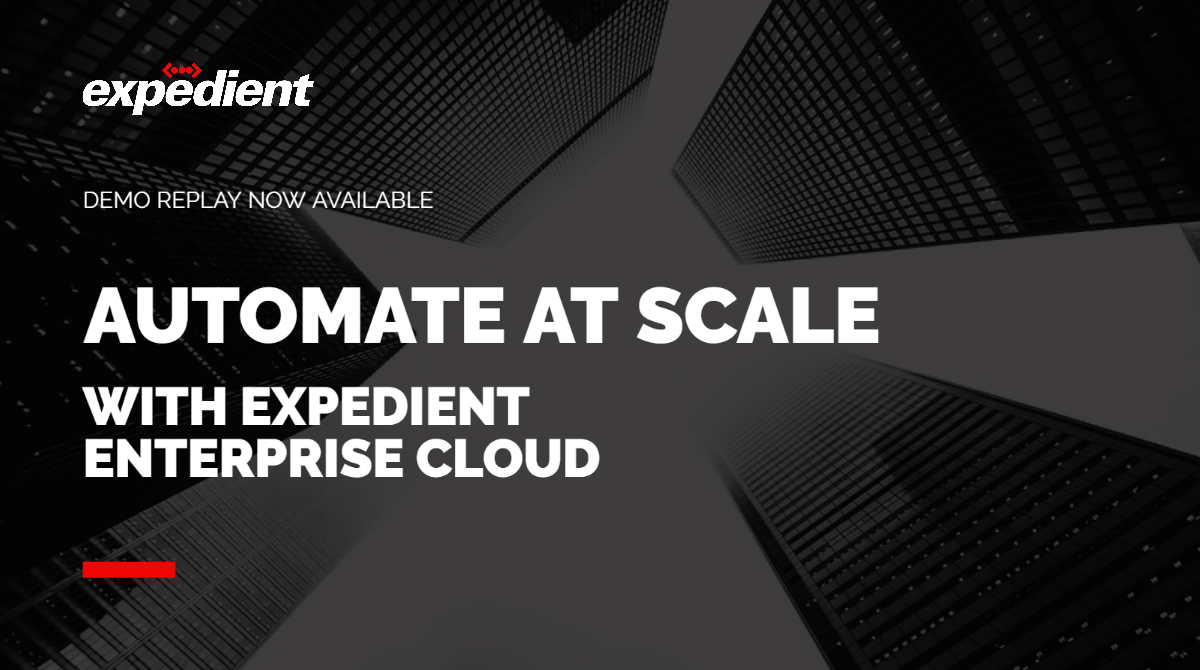 A presentation on automation within Expedient Enterprise Cloud - Expedient