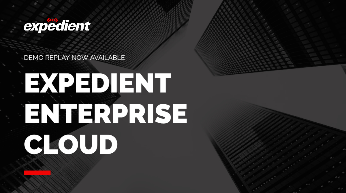 Demo Replay: Expedient Enterprise Cloud - Expedient
